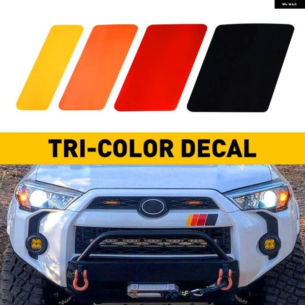 トヨタ タコマ タンドラ 4ランナー FJクルーザー RAV4 ハイラックス ハイランダー ネオ レトロ スタイル 4本波ストライプ デカール ステッカー カスタム パーツ アクセサリーHigh-concerned chemical:Non...
