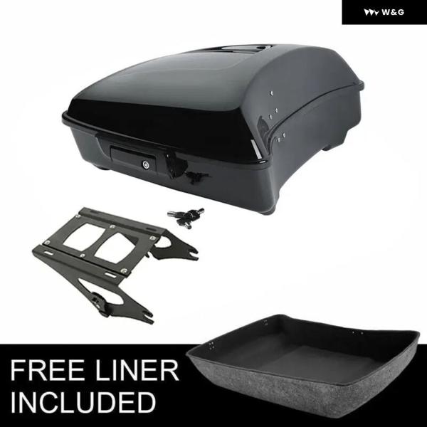 ハーレー ツアーパック ツーリング ロードキング エレクトラ グライド ストリートグライド 2014-2024用 チョップド トランク マウント ラック カスタムパーツ アクセサリー 交換用部品Hign-concerned Chemical...