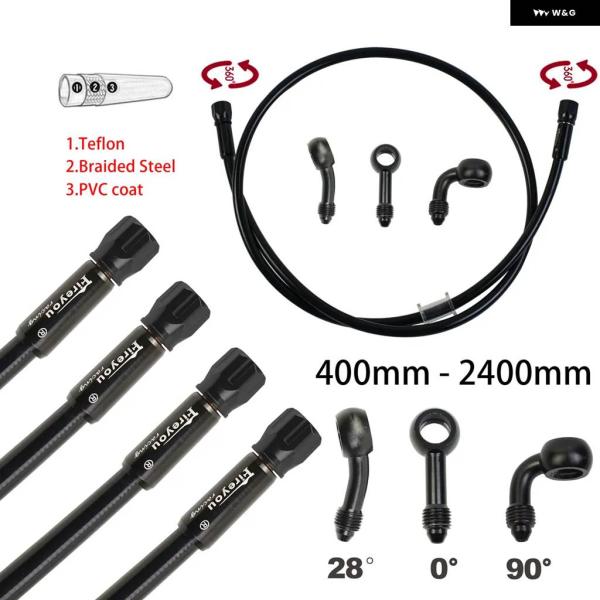 AN3 編組ブレーキホース オートバイ 油圧 クラッチ チューブ マスター シリンダー ブレーキオイル DOT パイプ レーシング モトクロス ダートピット バイク ATV カスタム パーツ アクセサリーYear:2021Motobike ...