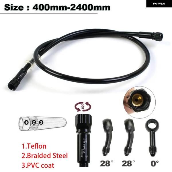 AN3 オートバイ ブレーキホース ステンレス 編組ブレーキライン ATV ピットダートストリートレーシング バイク モトクロス バイク FRENO MOTO カスタム パーツ アクセサリーYear:2021Motobike Make:Un...