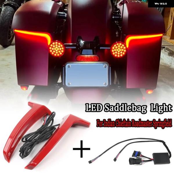 バイク トレーサーリア サドルバッグ LED インジケーター ターンブレーキランプF インディアン チーフテンロードマスター スプリング フィールドダークホース カスタム パーツ アクセサリーProtective parts:Frame P...