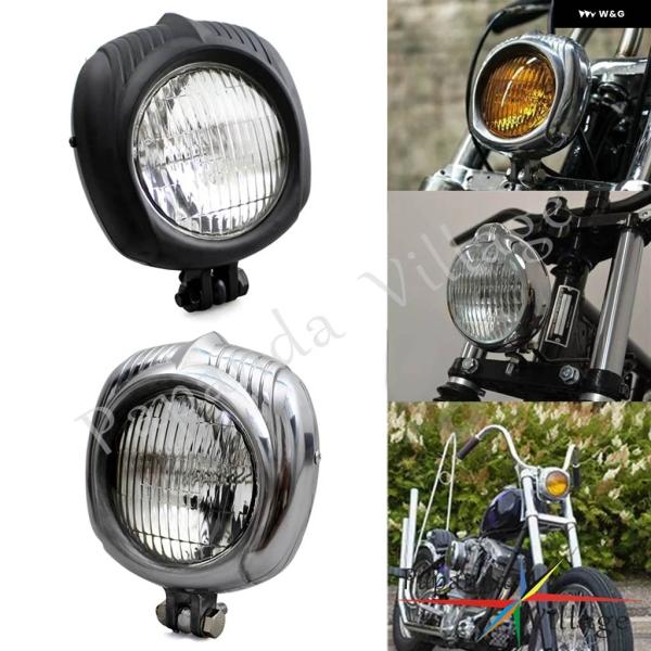 ハーレー ダイナ スポーツスター チョッパー XS650 カフェレーサー カスタム オートバイ ヴィンテージレトロ ヘッドライト 4.5インチシールドビームエレクトロライン カスタム パーツ アクセサリーHigh-concerned che...