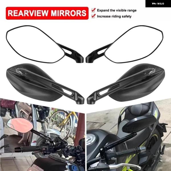 バイク リアミラー 8MM/10MM 汎用 サイドミラー アクセサリー カワサキ Z750 ヤマハ MT07 MT09 CFMOTO 250NK 250NK カスタム パーツ アクセサリーHigh-concerned chemical:No...