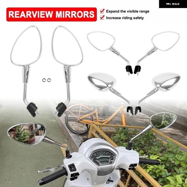 ベスパスプリント用 オートバイ リアビューミラー アクセサリー 50 125 150 2T 4T 2V-4V GTS300 GTV300 PRIMAVERA 50 150 8MMサイドミラー カスタム パーツ アクセサリーHigh-conc...