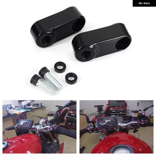 トライアンフ スクランブラースピード トリプル1050 I スルクストンタイガー モト ガズ M10*1.25ミラー ライザーミラー エクステンダーエクステンダー アダプター カスタム パーツ アクセサリーHigh-concerned ch...