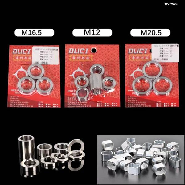 M12 M16.5 M20.5 ステンレスアクスルスリーブ E バイク / オートバイ 前輪モーターアライメント デバッグ センタリングアクスルスリーブワッシャー カスタム パーツ アクセサリーHigh-concerned chemical...