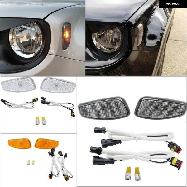 ジープ レネゲード 2014-2019 アクセサリー フロントターンサイドウィンカー反射ハザードT10 LEDオレンジ バルブ 付きウィンカー カスタム パーツ アクセサリーHigh-concerned chemical:NoneVolta...