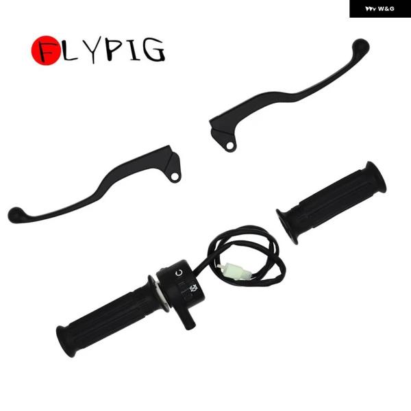 フライピッグハンド グリップ ヤマハ PW80 PW 80 PY80 ピウィーダート バイク DT80TWIST 100 125 175 MX100 125 ハンドルブレーキ レバー カスタム パーツ アクセサリーHigh-concerne...