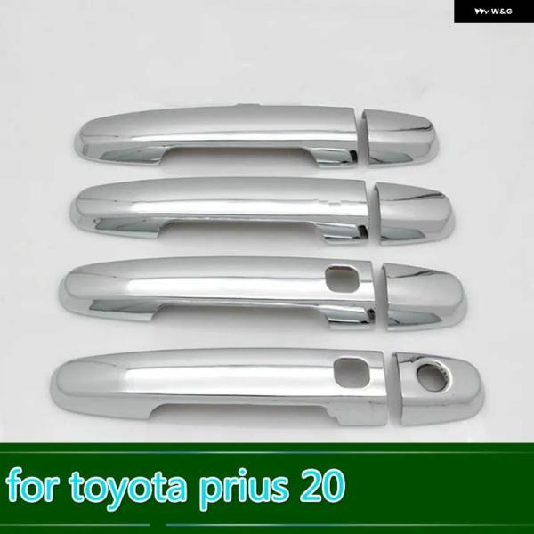 トヨタ プリウス20 2004年09年式XW20 クロームカー ドアハンドル カバー トリム スタイリング カーアクセサリーオーバーレイ カスタム パーツ アクセサリーHigh-concerned chemical:NoneCategory...