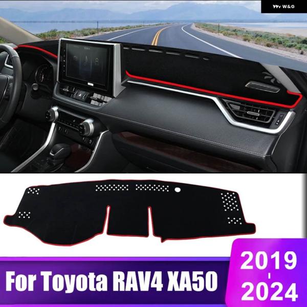 トヨタ RAV4 XA50 2019年モデル - 24 ハイブリッドカー ダッシュボード カバー マット パッド インストゥルメントデスクカーペットアクセサリー カスタム パーツ アクセサリーHigh-concerned chemical:...