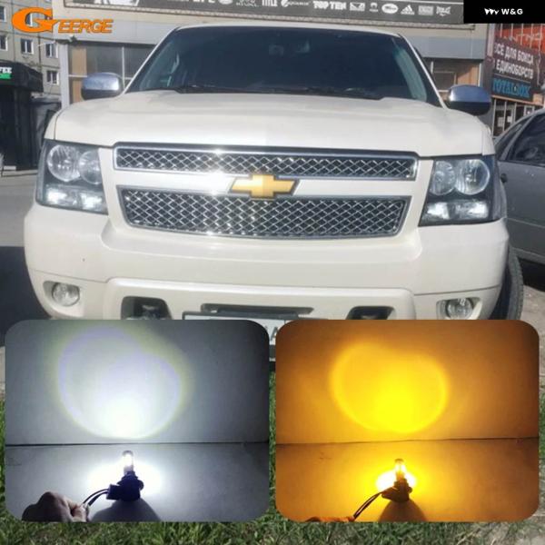 シボレー アバランチカマロ コルベット タホ3157デュアルカラースイッチバックLED パーキング フロント ウインカーライト バルブ カスタム パーツ アクセサリーHigh-concerned chemical:NoneCertifica...