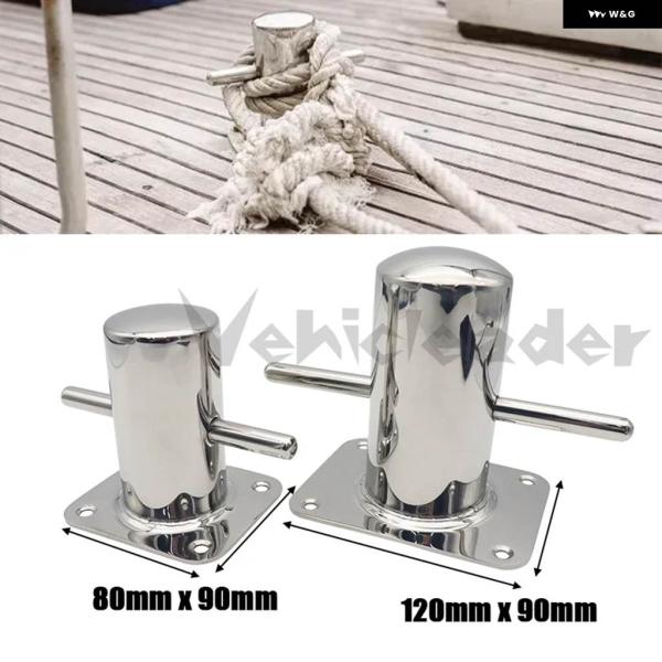 シングルムーアリングビット316 ステンレス シングルムーアリングビットボラードクリートマリンハードウェアアクセサリー80X90MM カスタム パーツ アクセサリーHigh-concerned chemical:NoneType:Bolla...