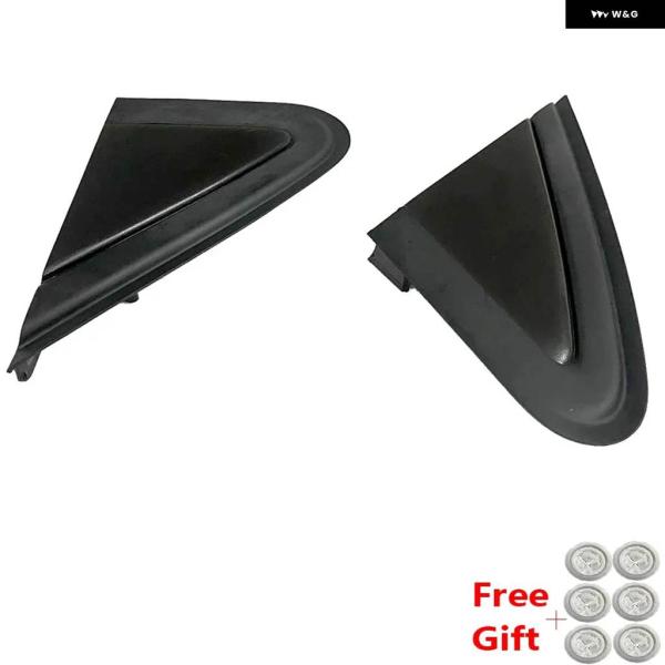 X1/X2 エクステリアトライアングルカバー リアビューミラー トリム VW POLO 4 9N3 GTI MK4 第2フェーズ ハッチバック 2006-2011 6Q0853273A 6Q0853274A カスタム パーツ アクセサリーH...