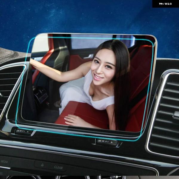 ダッシュボード ナビゲーションメンブレンダコレーションフィルム ステッカー メルセダース ベンツ GLE W166クーペC292350D AMG GLS X166 クラス カスタム パーツ アクセサリーSticker Placement:C...