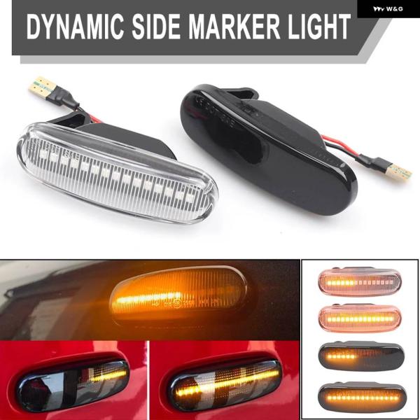 FIAT STILO PANDA PUNTO EVO QUBO MULTIPLA LINEA IDEA GRANDE DOBLO ABARTH PEUGEOT CITROEN DYNAMIC LED SIDE MARKER LIGHT SM...