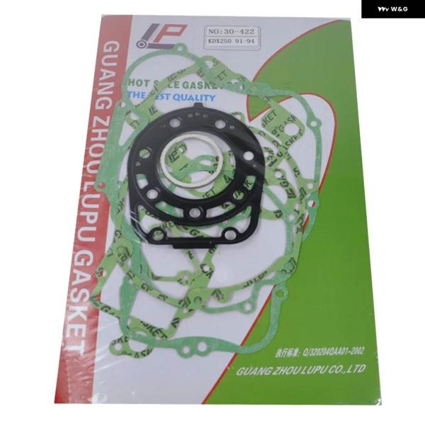 オートバイ エンジン ガスケットには クランクケース カバー シリンダー ガスケットキット セット カワサキ KDX250KDX 2501991-1995が カスタム パーツ アクセサリーHigh-concerned chemical:No...