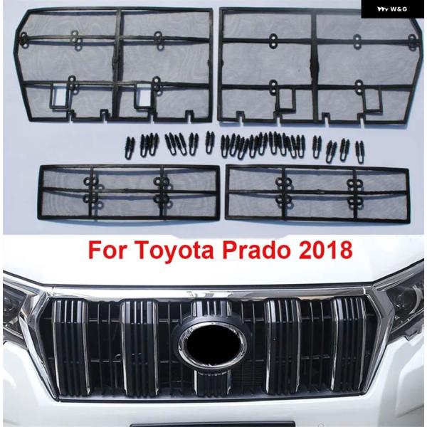 トヨタ ランドクルーザー プラド 150 J150 LC150 FJ150 2010-2020 カー グリッド 虫よけ メッシュ フロントグリルインサート カスタム パーツ アクセサリーOther Part Number:Front Gri...