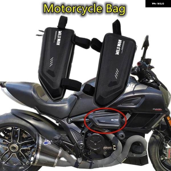 DUCATI ハイパーモタード 796 821 SP ディアベル 1200 1250 MTS1200 スクランブラー 1100 800 400 バイク用サイドバッグ トライアングルバッグ カスタム パーツ アクセサリーSpecial Fea...