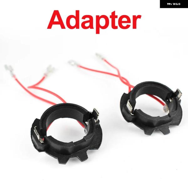 1ペア H7 LED ヘッドライトバルブ ベースアダプター ホルダー ベースリテーナー クリップ ゴルフ 5 MK5 オートヘッドライトバルブ ベースアダプター カスタム パーツ アクセサリーHigh-concerned chemical:...