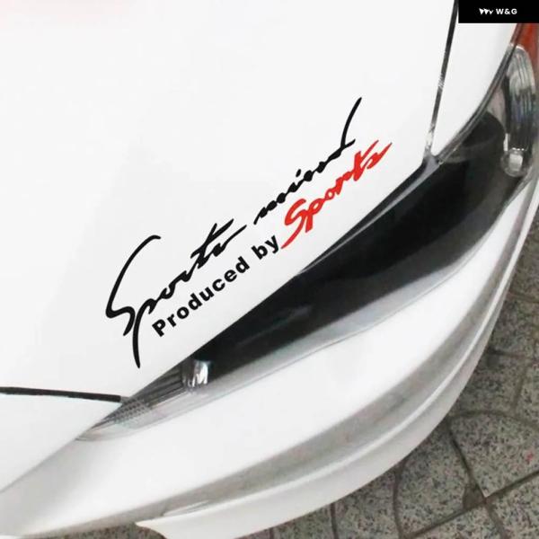 スポーツマインド デカール レーシングカー フード ボディ サイドウィンドウ 反射ビニールトリム グラフィックステッカー カー 外装パーツ カスタム パーツ アクセサリーCategory:StickersType Of Sticker:Ca...