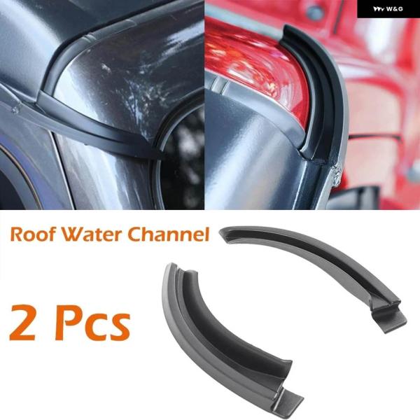トップルーフ 雨水溝雨水迂回チャネル ジープ ラングラー JL 2018 - 21 カスタム パーツ アクセサリーPlacement on Vehicle:Car RoofSpecial Features:Car Roof Water Ra...