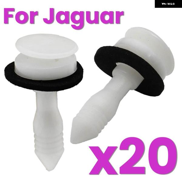20個 車ドアカードパネルトリム内装ファスナークリップ ジャガー S Xタイプ プラスチックリベット クリップ C2S13494 ホワイト カスタム パーツ アクセサリーItem Weight:0.03kgItem Height:2cmIt...