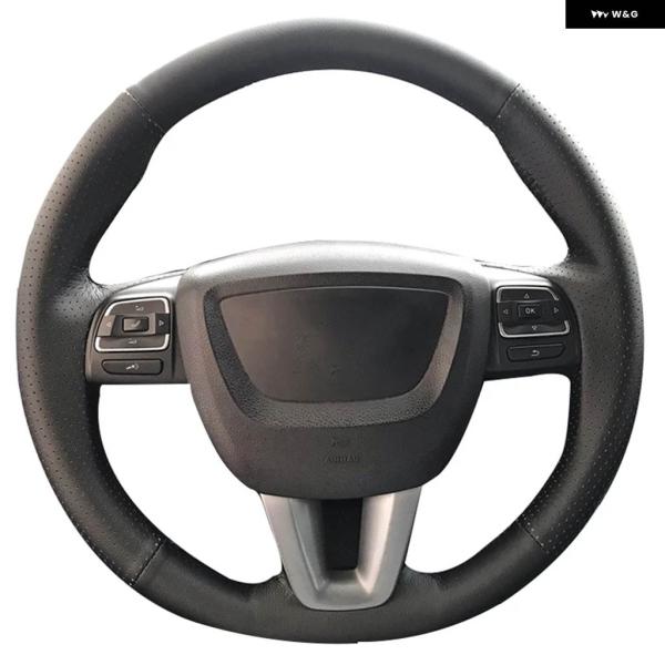 ステアリングホイールカバー シートレオン アルハンブラ トレド 2011 2010 2012 カスタムステアリングラップ マイクロファイバー カスタム パーツ アクセサリーHigh-concerned chemical:NoneSize:S...