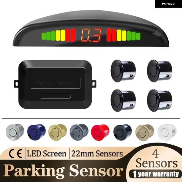 パーキングセンサー パーキングキット LEDディスプレイ 22MM 4センサー バックライト リバースバックアップレーダーシステム 8色 12V カスタム パーツ アクセサリーHigh-concerned chemical:NoneOSD ...