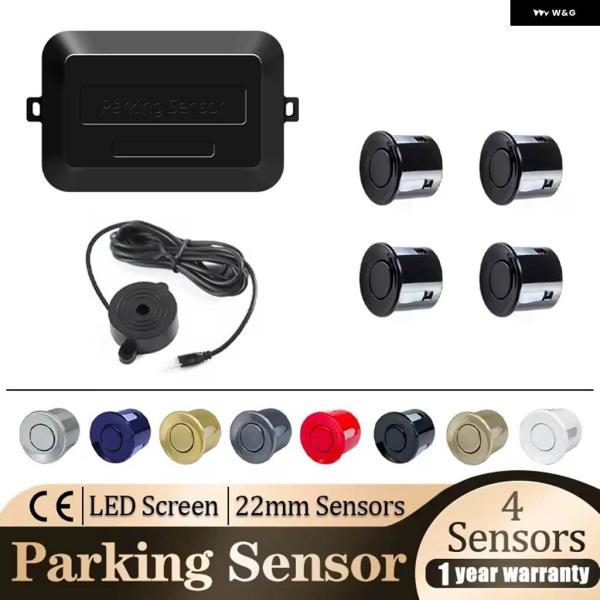 パーキングセンサーキット ブザー 22MM 4センサー リバース バックアップ レーダー 可聴アラートインジケーター プローブシステム 8色 12V カスタム パーツ アクセサリーHigh-concerned chemical:NoneOS...