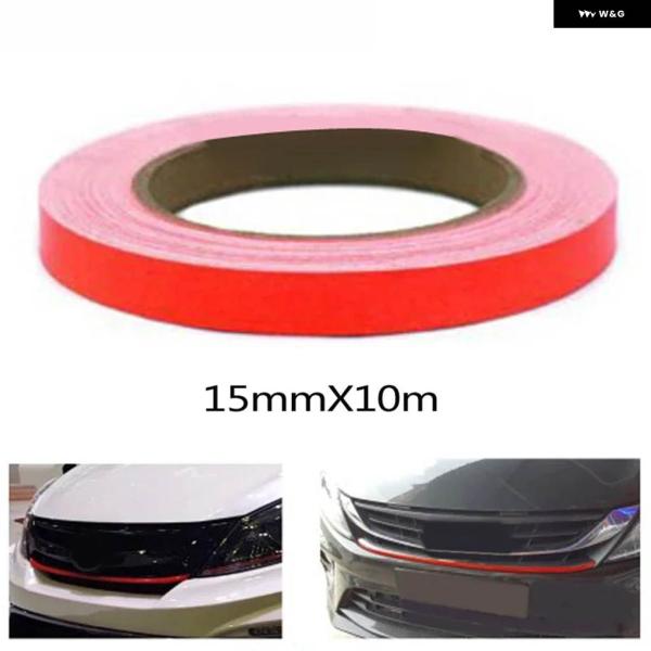 15MM10M レッドライニング反射ビニールラップフィルム カーステッカー デカール 防水 防汚 UV耐性 外装 カスタム パーツ アクセサリーHigh-concerned chemical:NoneCategory:PVCType Of ...