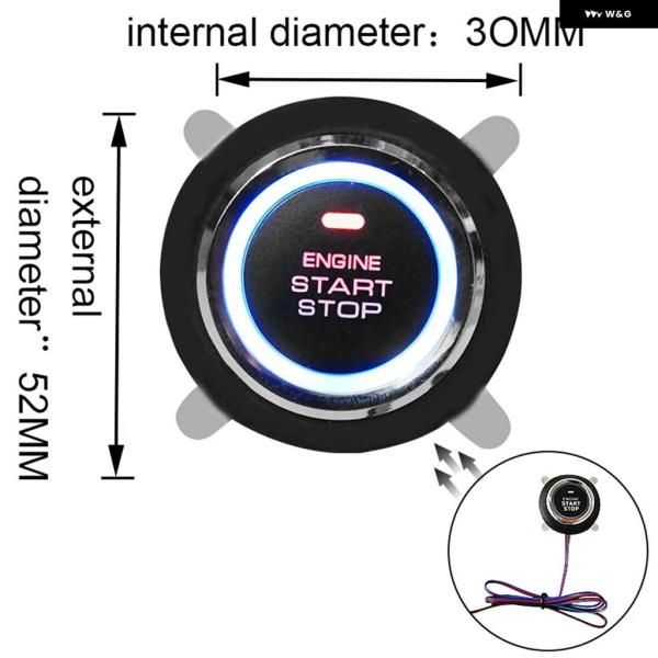 12V エンジンスタートストッププッシュボタンキーレスエントリーイグニッションスタータースイッチ 1個 カスタム パーツ アクセサリーItem Weight:0.1kgOrigin:Mainland China1 PC 12V AUTO R...