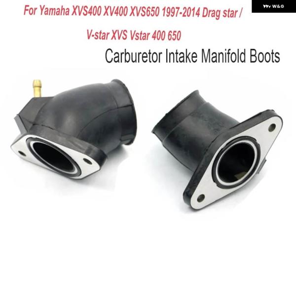 バイクキャブレター インテークマニホールドブーツ ヤマハ XVS400 XV400 XVS650 1997-2014 ドラッグスター / V-STAR XVS VSTAR 400 650 カスタム パーツ アクセサリーHigh-concer...