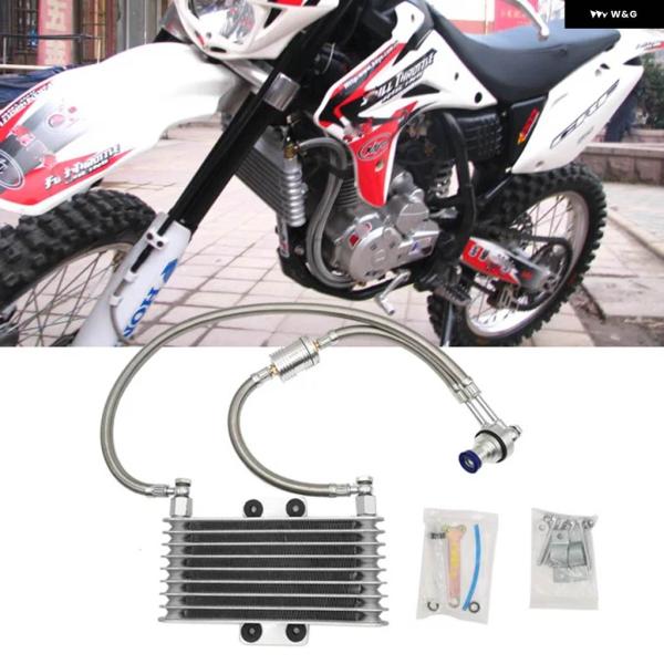 バイクオイルクーラーシステムキット ホンダ CB CG 100CC-250CC エンジンオイル冷却ラジエーター 左下フィルターキャップ カスタム パーツ アクセサリーNo. of Cylinders:1 CylinderExternal T...