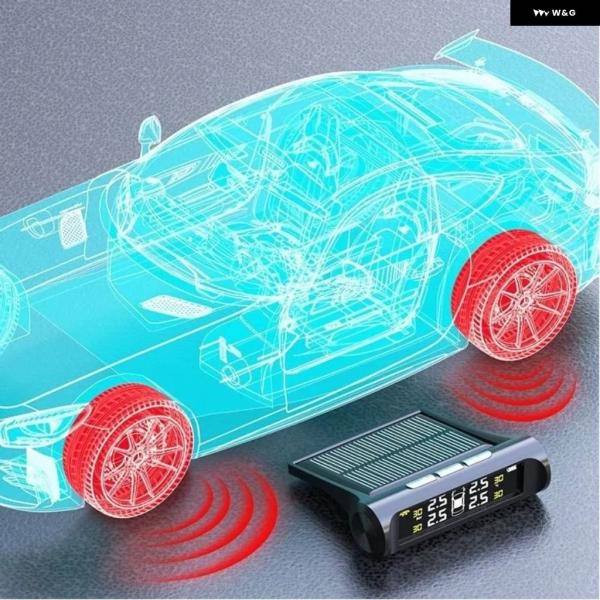 TPMSタイヤ エア圧 システム デジタルLCD ディスプレイ ソーラーパワー タイヤ エア圧 モニター アウター センサー アラームハザード カスタム パーツ アクセサリーHigh-concerned chemical:NoneOrigi...