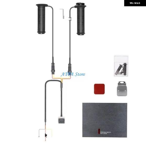 オートバイ ハンドルバー ヒーター グリップ 5+1段階温度設定とメモリー機能冬ライダーな効率暖房機能 カスタム パーツ アクセサリーHigh-concerned chemical:NoneItem Diameter:-Item Weigh...