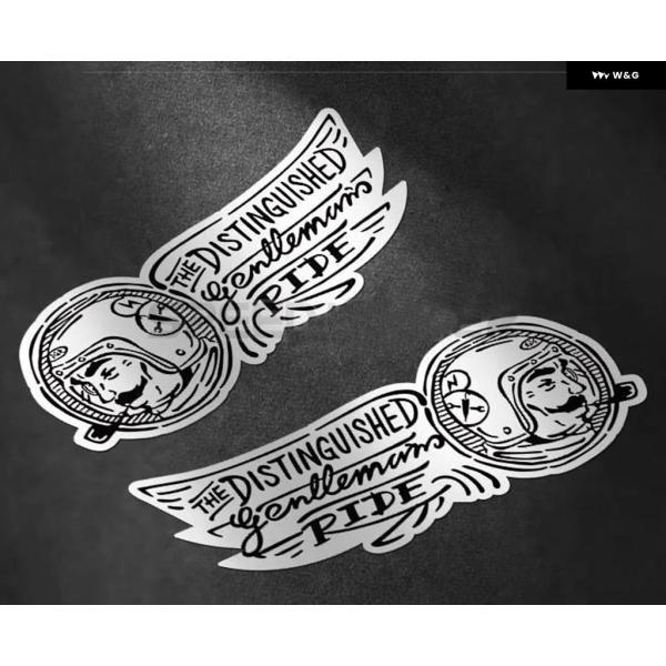 レトロで洗練紳士 ステッカー ステッカー ライダーウインドシールドエース デカール レーシングダート バイク カスタム パーツ アクセサリーHigh-concerned chemical:Noneis_customized:YesSpeci...
