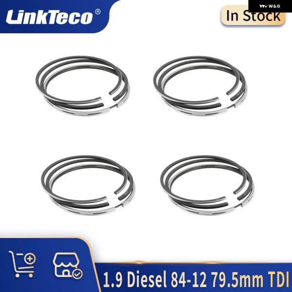 4X STD エンジン 高低出力 ピストンリングセット キット 1.9 L T TDI ディーゼル 84-12 アウディ FORD MULTICAR SEAT SKODA VW 6K1 6K2 6K5 1H2 カスタムパーツ アクセサリー ...