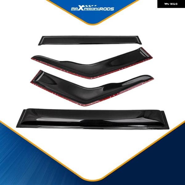 ドア バイザー ウェザーシールド レインシールド 4個 日産 パトロール GQ Y60 1988 1989-1997 カスタムパーツ アクセサリー 交換用部品Hign-concerned Chemical:NoneItem Width:19...