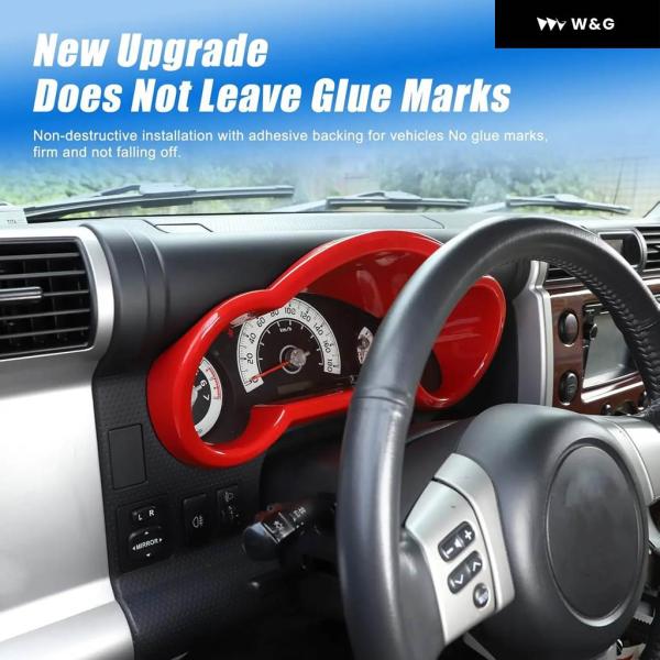 ABS 車内計器 スピード メーター フレーム カバー トヨタ FJ クルーザー 2007-2021 タコメーター 装飾 フレーム トリム アクセサリーHign-concerned Chemical:NoneItem Weight:409g...