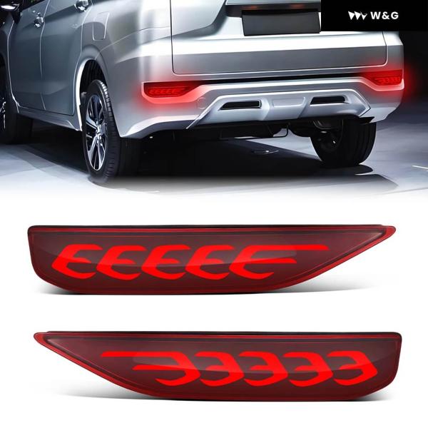 三菱 X-PANDER XPANDER 2017 2018 2019 LED リア バンパー リフレクター ライト ドライビングブレーキハザード ダイナミックウィンカー ランプ カスタムパーツ アクセサリー 交換用部品Hign-concer...