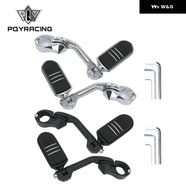 オートバイ バイク 1-1/4インチ 32MM フットレスト フットペグ ロングアングル ストリームライナー エンジン ガード ハーレー エレクトラ グライド ロードグライド カスタムパーツ アクセサリー 交換用部品Hign-concern...