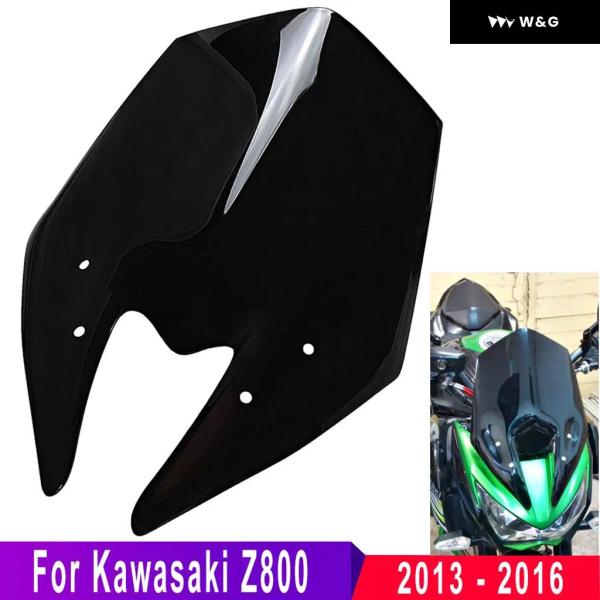オートバイ バイク フロントガラス Z800 PARABRISAS ウィンドスクリーン スクリーン ウィンドデフレクター カワサキ 2013-2016 ブラックガラス VIENTO MOTO カスタムパーツ アクセサリー 交換用部品Hign...