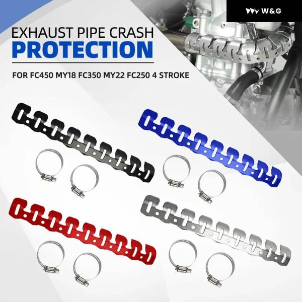 HUSQVARNA FC450 MY18 FC350 MY22 FC250 4ストローク オートバイ バイク マフラー パイプ レッグ プロテクター ヒートシールド カバー カスタムパーツ アクセサリー 交換用部品Protective pa...