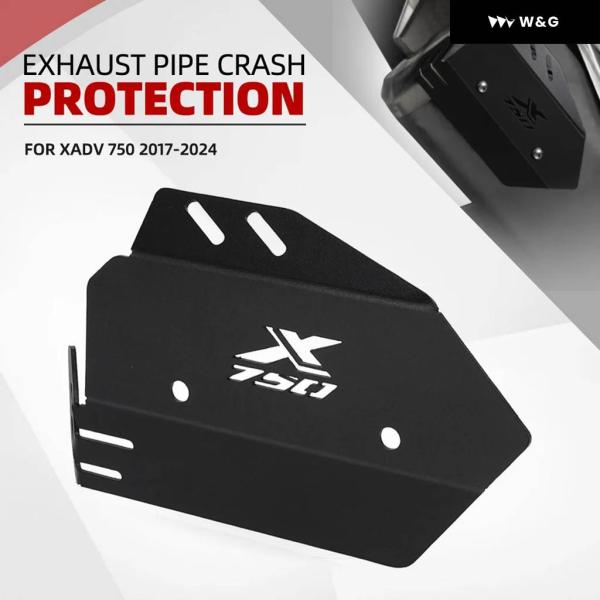 ホンダ XADV 750 2017-2023 2024 オートバイ バイク ハイモディッシュモデルマフラー カバー マフラーガード プロテクター カスタムパーツ アクセサリー 交換用部品Protective parts:OtherHign-...