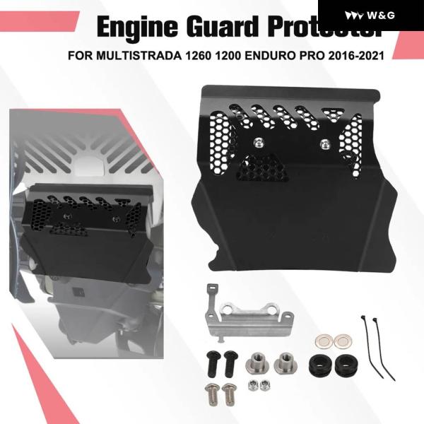 オートバイ バイク ドゥカティ ムルティストラーダ 1260 1200 エンデューロ プロ 2016-2017-21 エンジン ガード エンジン ハウジング パーツ カスタムパーツ アクセサリー 交換用部品Protective parts:...