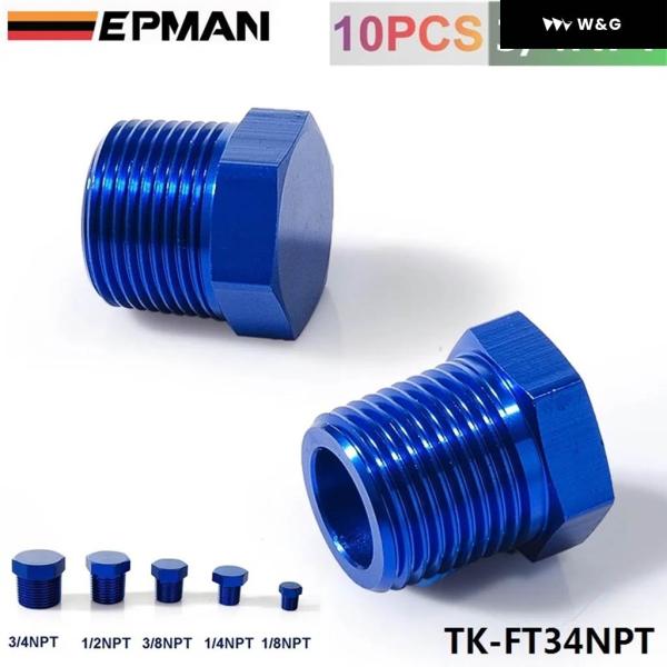 3/4インチNPTアルミ六角ヘッドオスポートプラグブロックオフフィッティング アダプター ブルーTK-FT34NPT カスタムパーツ アクセサリー 交換用部品Special Features:universalItem Diameter:0...