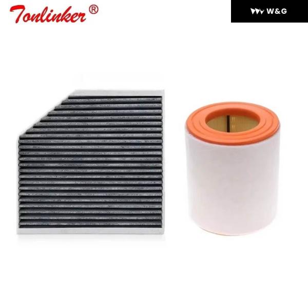 キャビン フィルター エア フィルター 2個セット アウディ A7 スポーツバック 4G 2010-2018 2.8FSI 3.0TDI 3.0TFSI モデル フィルター OEM 4G0133843/4H0819439 カスタムパーツ ア...