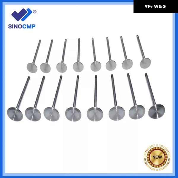 EA888 16個 吸気排気 バルブ キット アウディ VW GTI ティグアン 2.0TFSI CAEB エンジン 2011-2015 06D109601M 06D109611LT 06D109611H カスタムパーツ アクセサリー 交換...