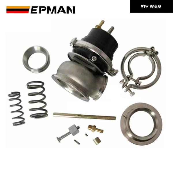 マニホールド コネクタ EPMAN 黒 紫 ターボ Vバンド 60MM アウター ウェイストゲートバイパス排気 マニホールド + スプリング TKB007M60 カスタムパーツ アクセサリー 交換用部品Special Features:un...