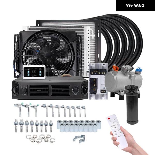 汎用 自動車用電動 エアコン コンプレッサー 12V 24V 車 バン ストリートロッド ホット クラシック A/C コンディショナー カスタムパーツ アクセサリー 交換用部品Hign-concerned Chemical:NoneSpec...